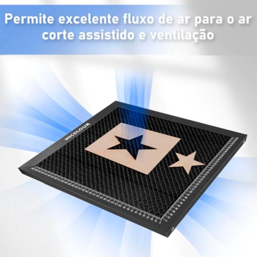 Acessório para Maquina de Gravação a Laser Base Plana Mecolour - Escuta ...