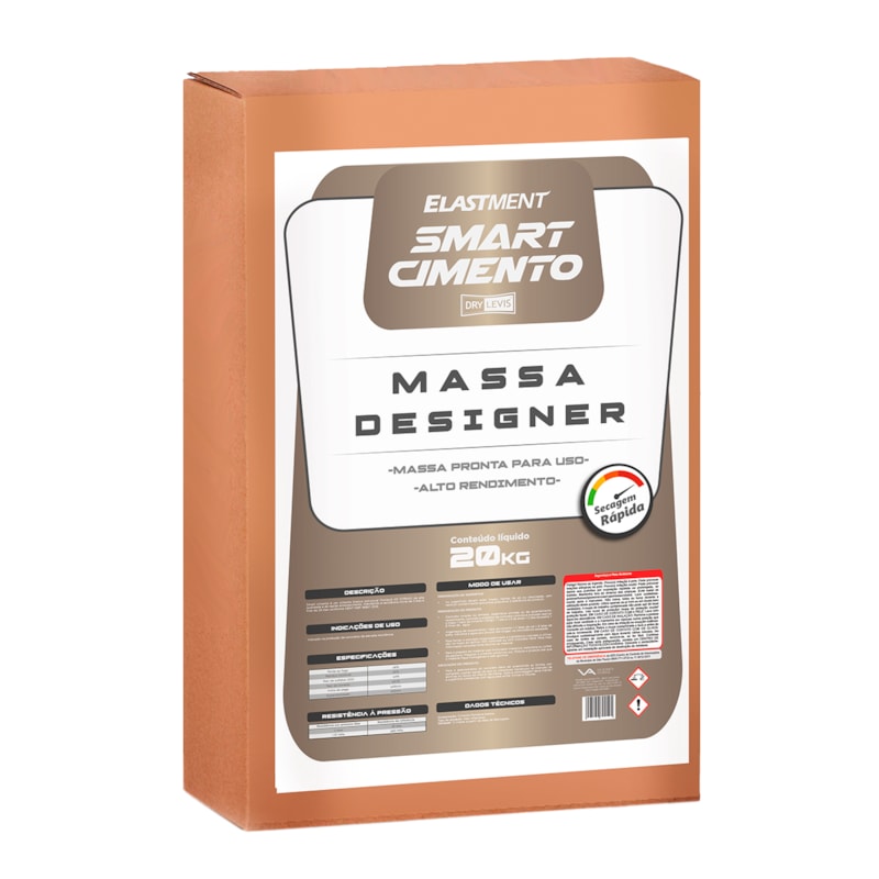 Elastment Smart Cimento Massa Design 20KG Branco - Escuta o Veio