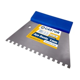 Espátula de Aço Dente 3mm 11,5 x 17cm - Castor