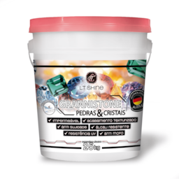 LT Shine Grannistone Pedras e Cristais 25KG Cinza Hematita