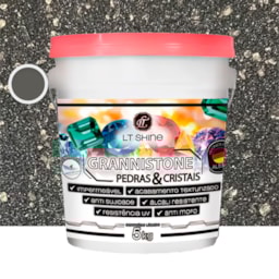 LT Shine Grannistone Pedras e Cristais, 5KG Cinza Hematita ...