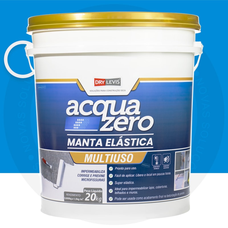 Acqua Zero Impermeabilizante Drylevis 20kg Azul
