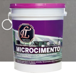 Microcimento LT Shine, 18KG Cinza Granizo - Ótima Aderência e Flexibilidade