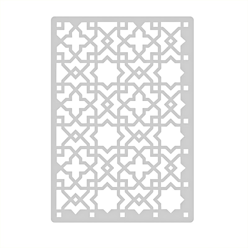 Stencil Marroquino Yekaterina para Massas 42x60cm 1mm - Escuta o Veio